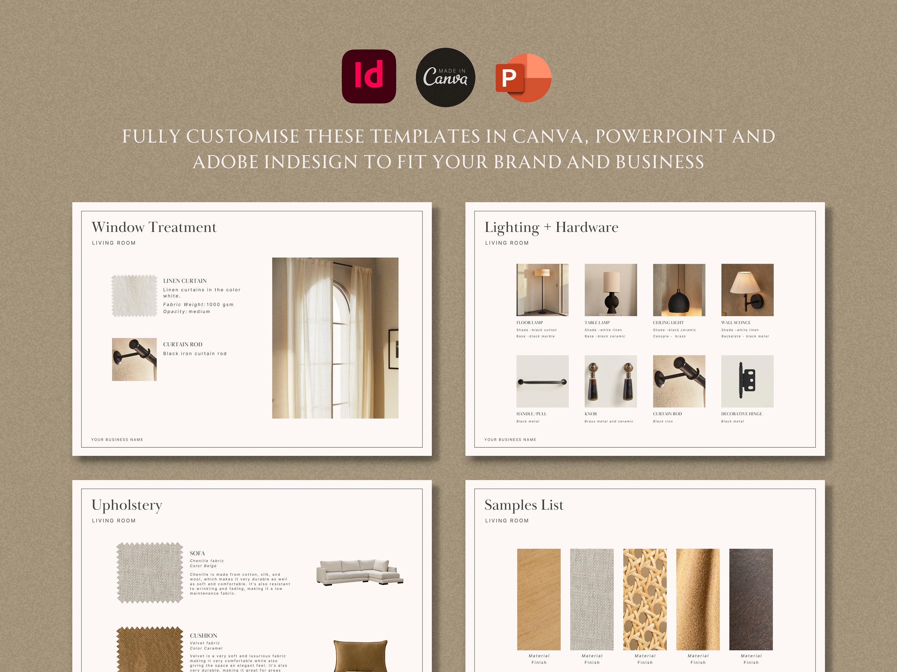 Interior Design Presentation Interior Design Project Template Client ...