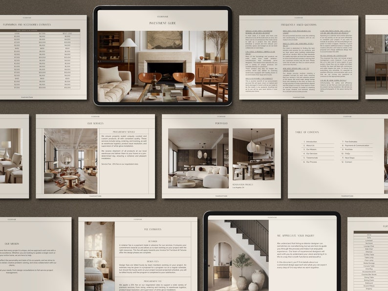 Interior Design Investment Guide Template Interior Design Services ...