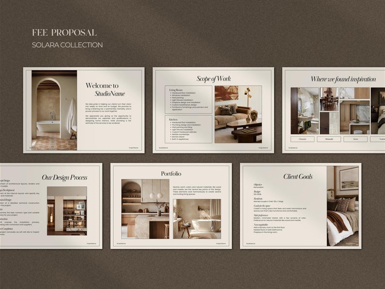 Interior Design Proposal Template | Project Proposal Template for ...
