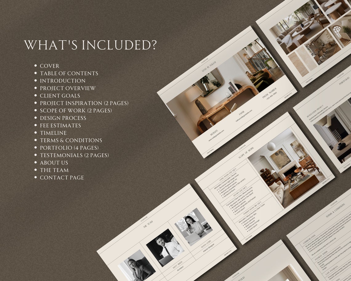 Interior Design Proposal Template Interior Design Presentation Project ...