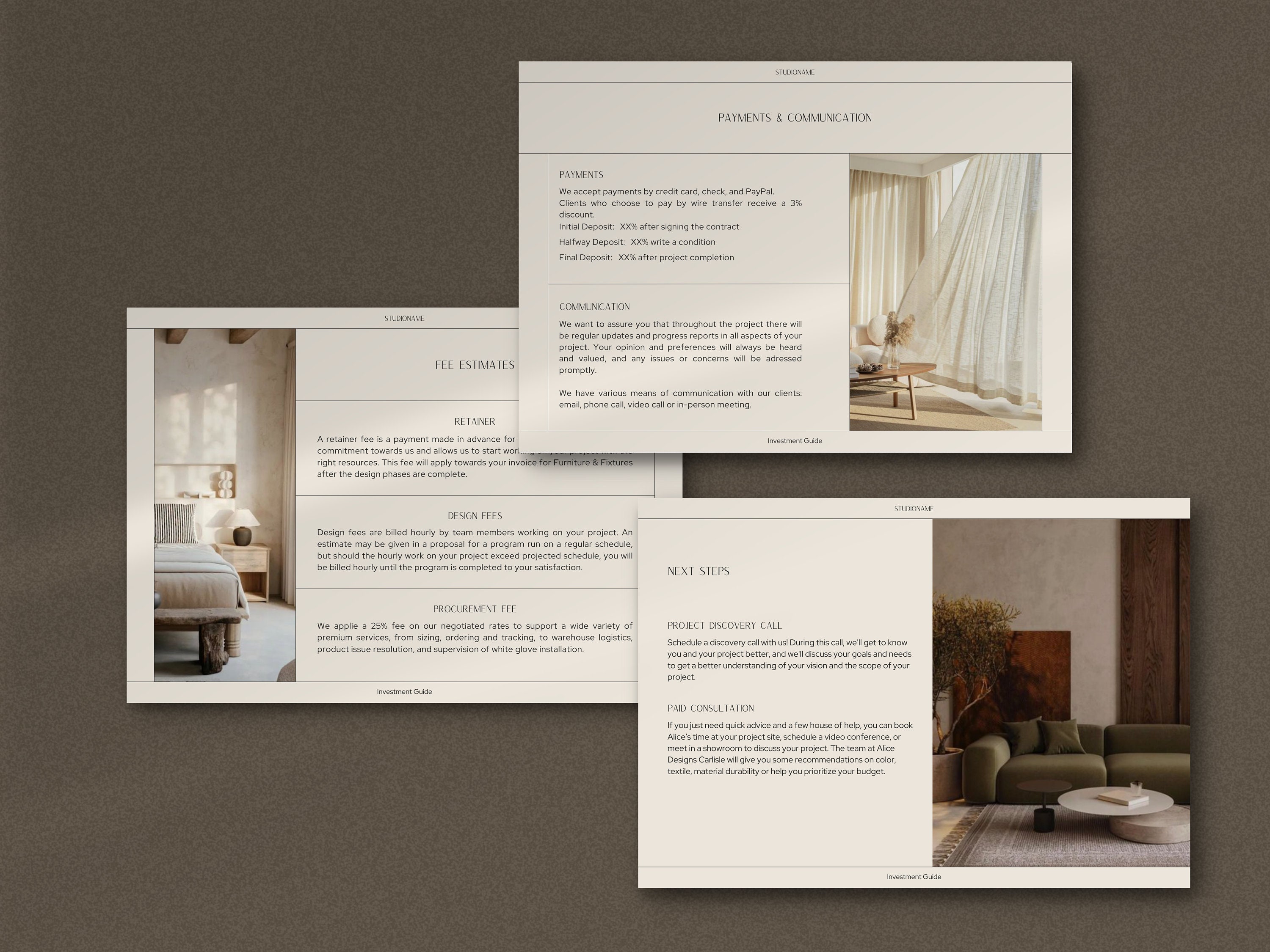 Interior Design Investment Guide Template Interior Design Services ...