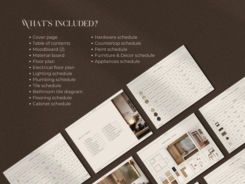 FF&E Schedule | Interior Design Furniture, Fixtures and Finishes ...