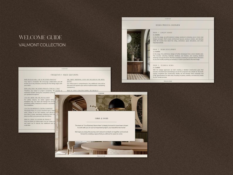 Interior Design Welcome Guide Template | Interior Design Welcome Packet ...