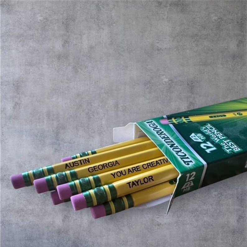 Custom Back to School Pencils - Personalized Name Pencils, Teacher Gift ...