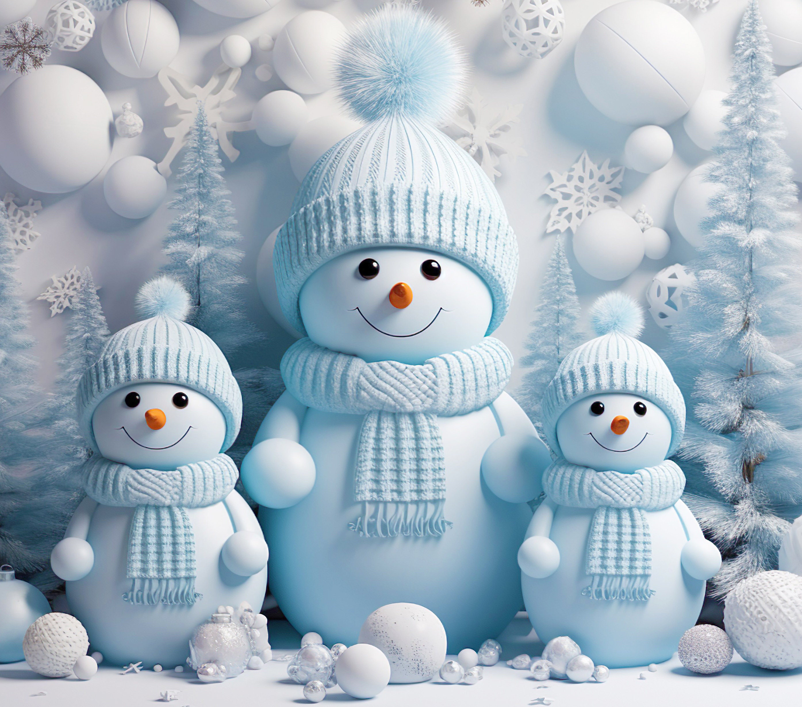 3D Snowmen 20oz Straight & Tapered Design - Etsy UK