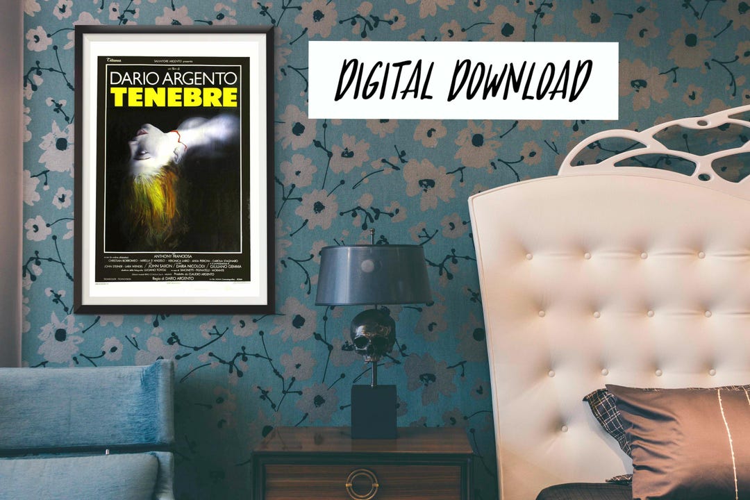 Digital Poster Tenebrae Horror Giallo Argento Cult Film Download - Etsy