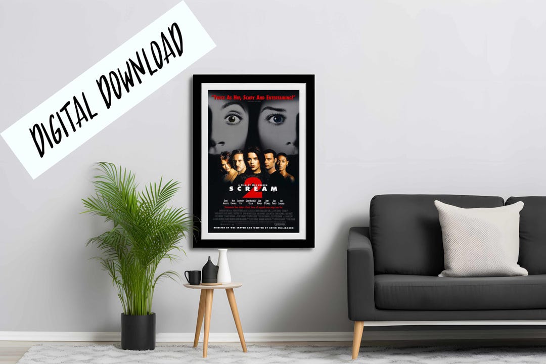 Digital Poster Scream 2 Horror Cult Wes Craven Film - Etsy