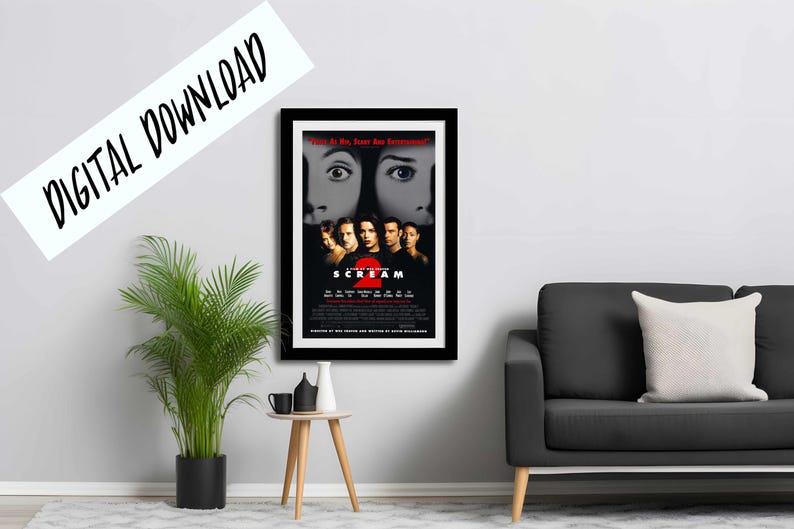 Digital Poster Scream 2 Horror Cult Wes Craven Film - Etsy