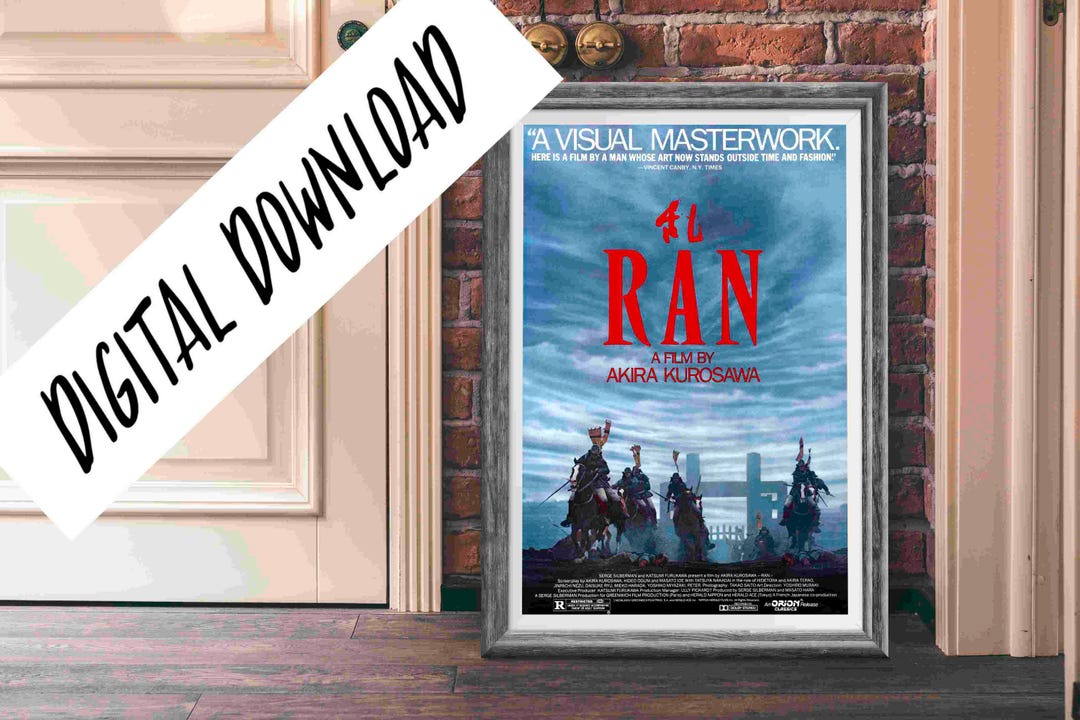 Digital Poster Ran 1985 Horror Cult Film Download - Etsy