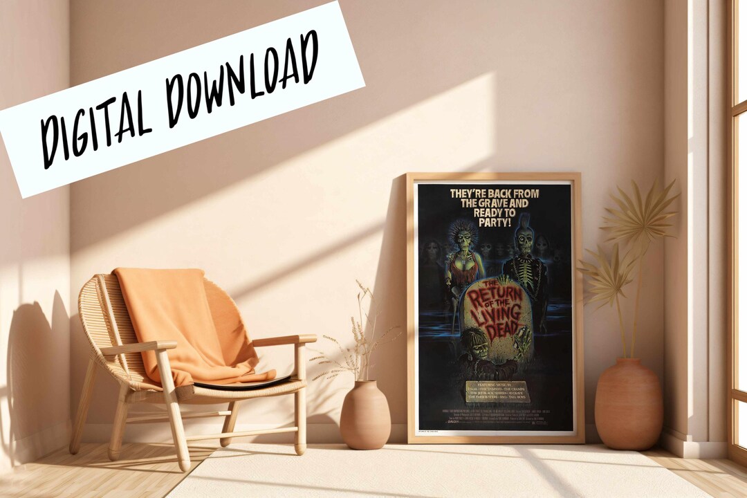 Digital Poster the Return of the Living Dead Horror Zombie Cult Film ...