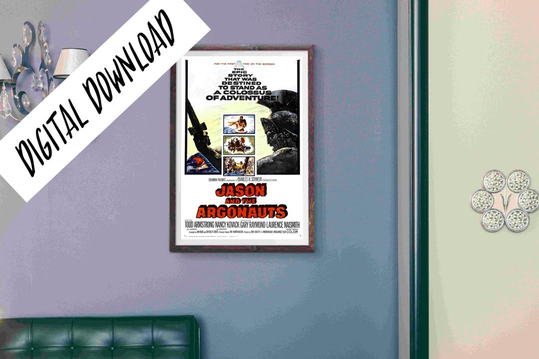 Digital Poster Jason and the Argonauts Fantasy Cult Film Download - Etsy