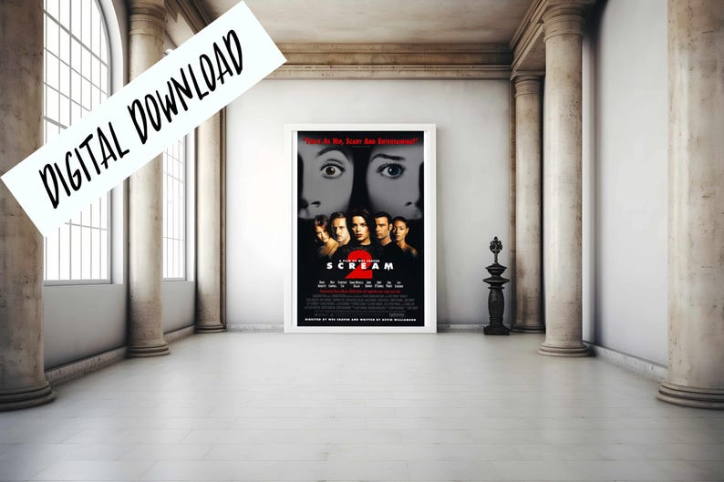 Digital Poster Scream 2 Horror Cult Wes Craven Film - Etsy