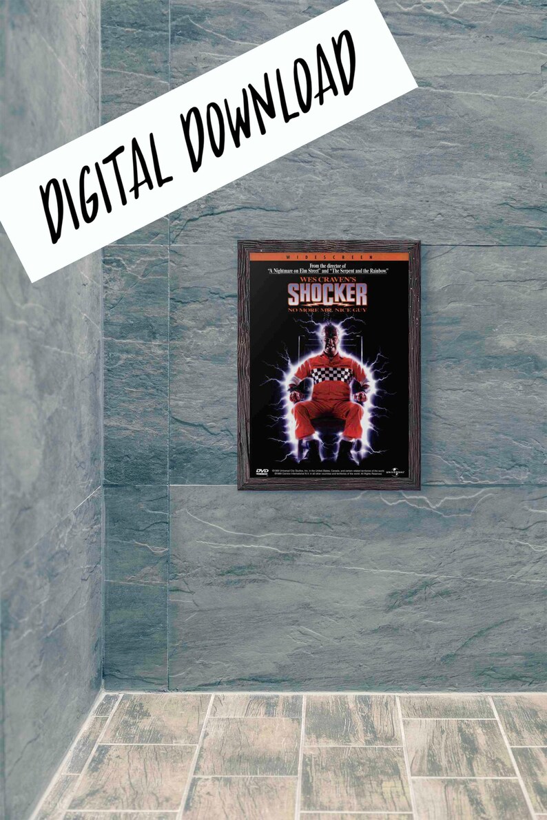 Digital Poster Shocker Horror Cult Wes Craven Film - Etsy