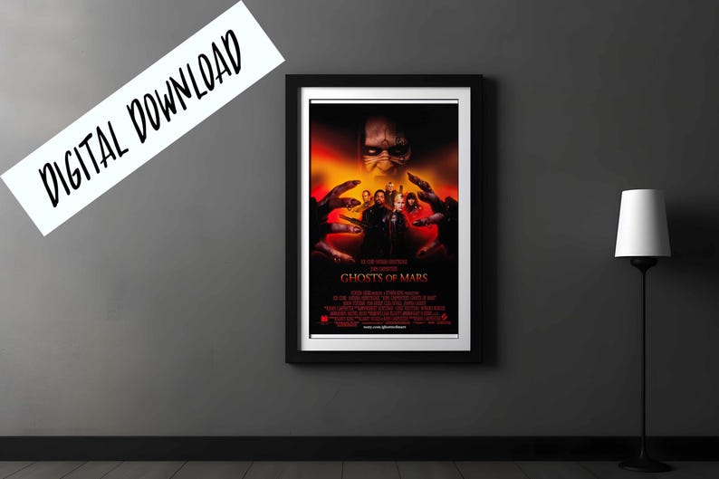 Digital Poster Ghosts of Mars Horror Sci Fi Carpenter Cult Film ...