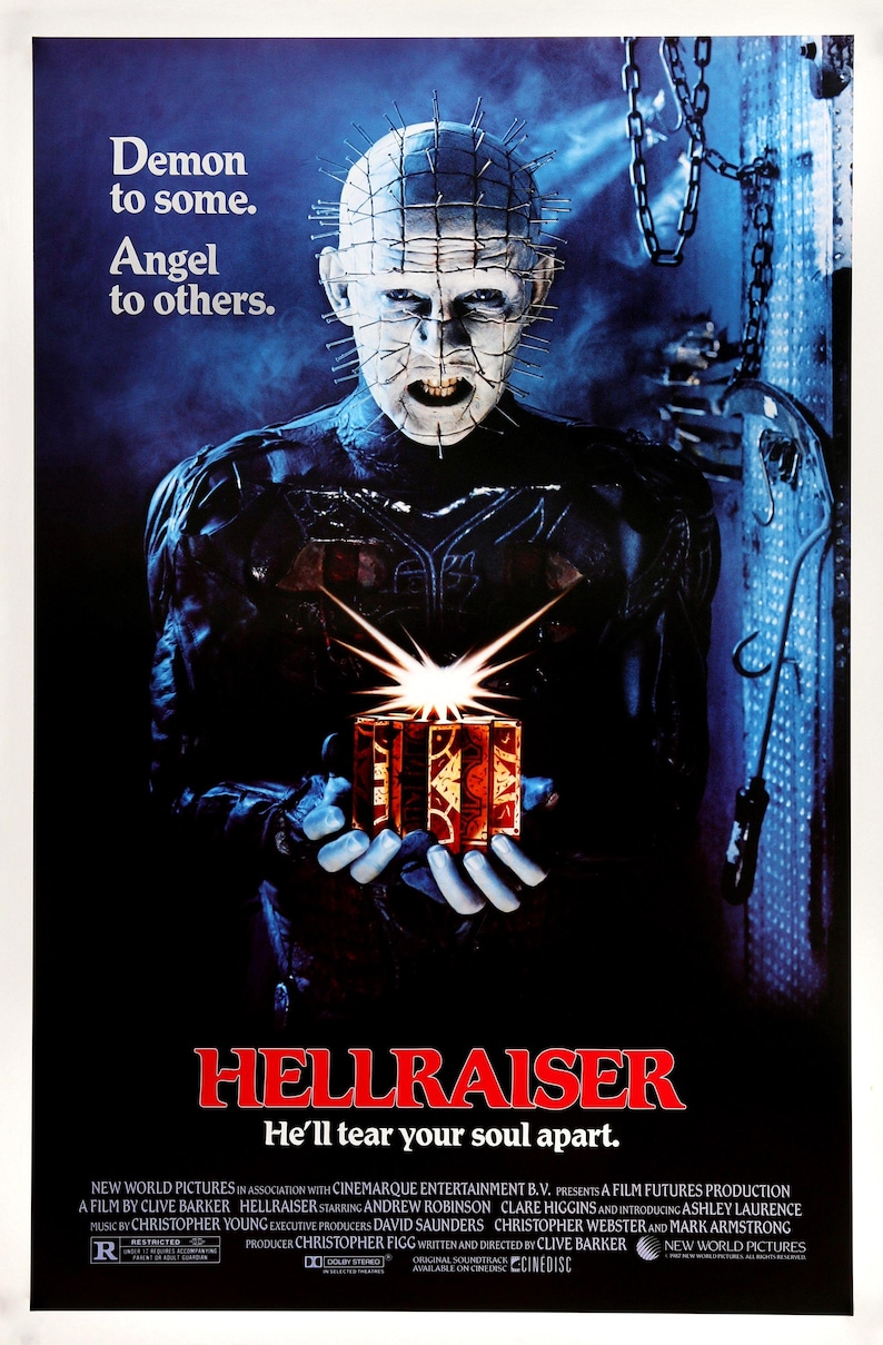 Digital Poster Hellraiser Horror Barker Cult Film Download - Etsy