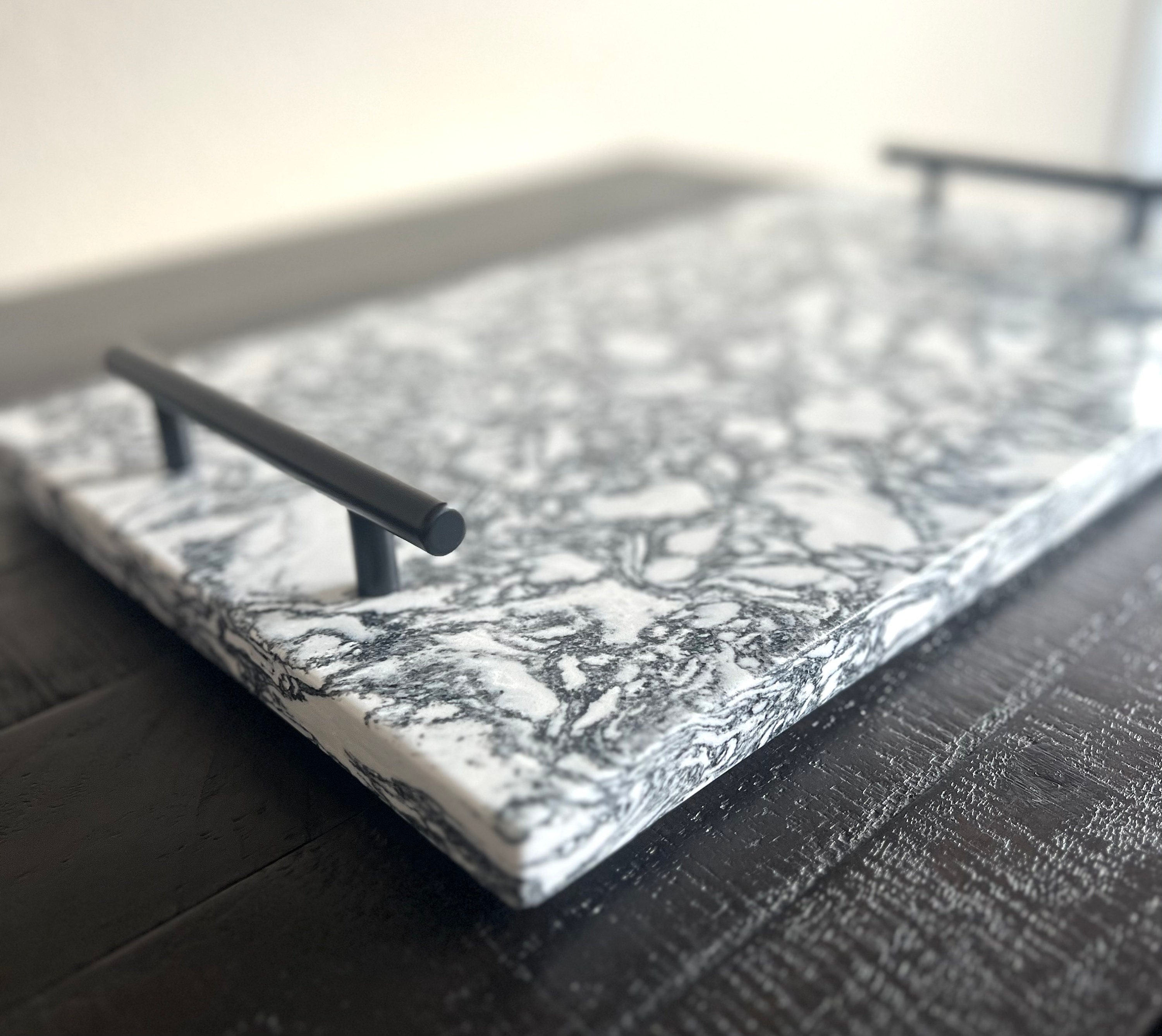 Rose Bay Cambria Quartz Display Tray With Handles / Serving - Etsy