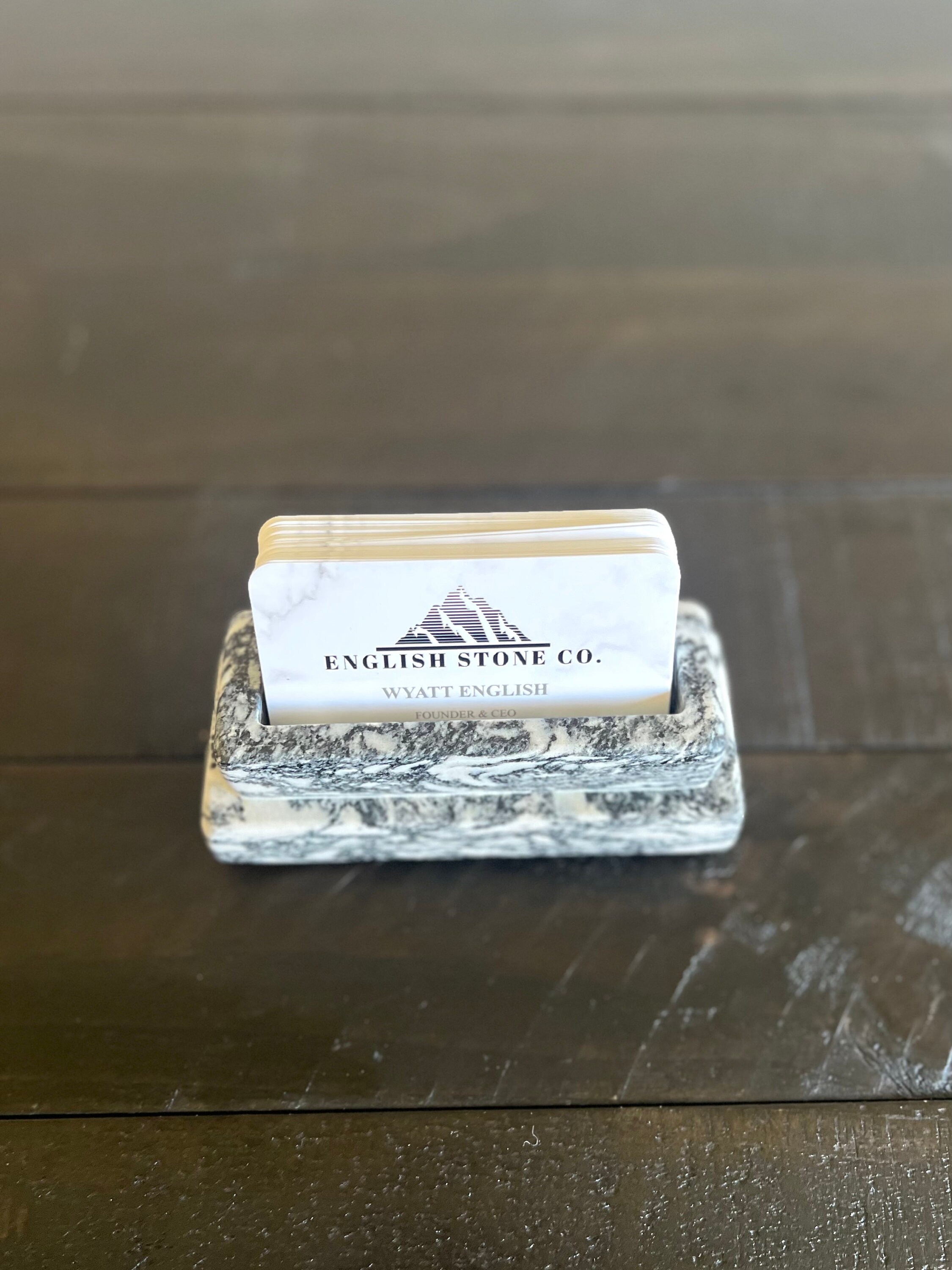 Rose Bay Cambria Quartz Business Card Holder - Etsy