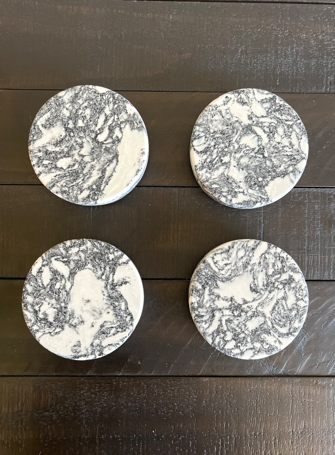Rose Bay Cambria Quartz Circular Coaster - Etsy