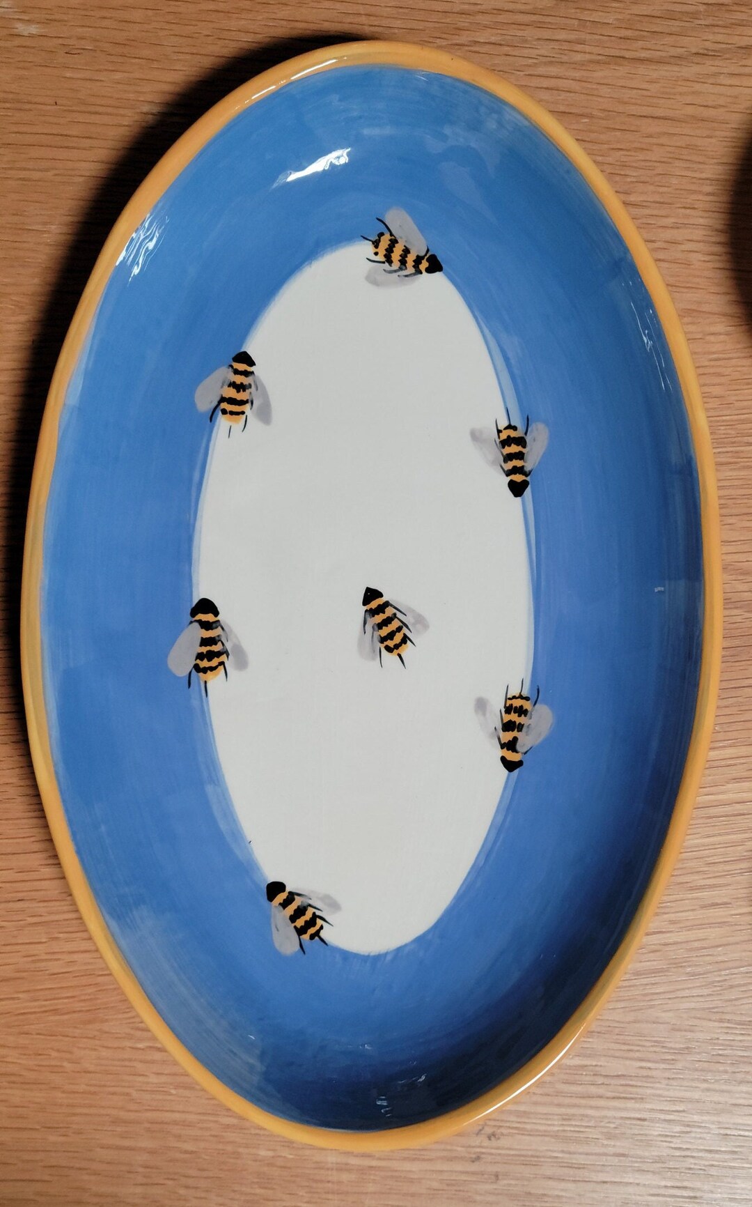 Bumble Bee Serving Dishes - 1 Oval, 2 Round 'bees Buzz' Theme - Etsy