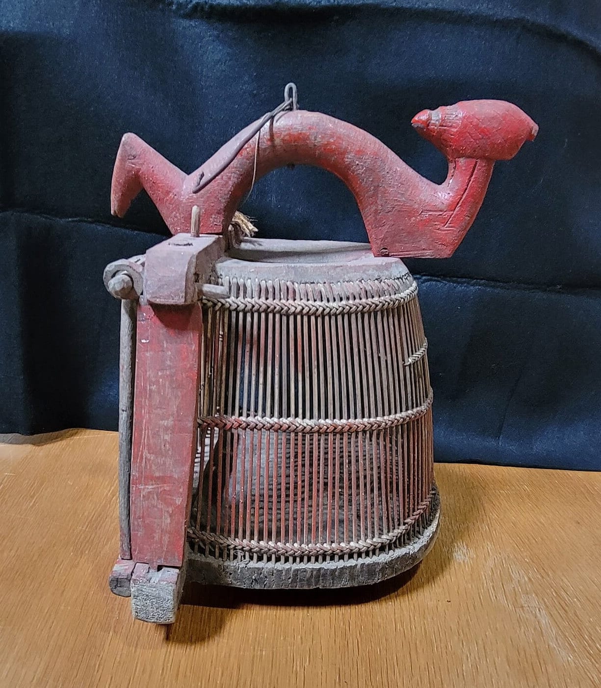 Antique Cricket Cage Half Basket Shape Red With Handle and - Etsy