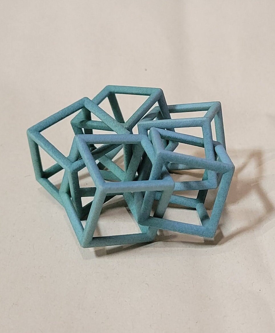 Early 2000s MIT 3D Printed Connected Cubes - Etsy