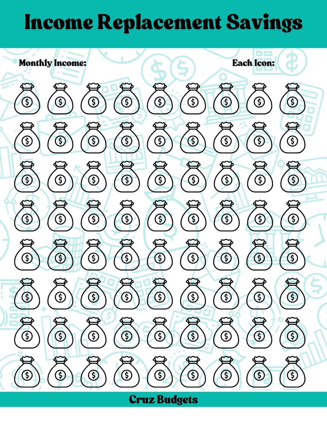 Income Replacement Savings Challenge - Digital - Etsy