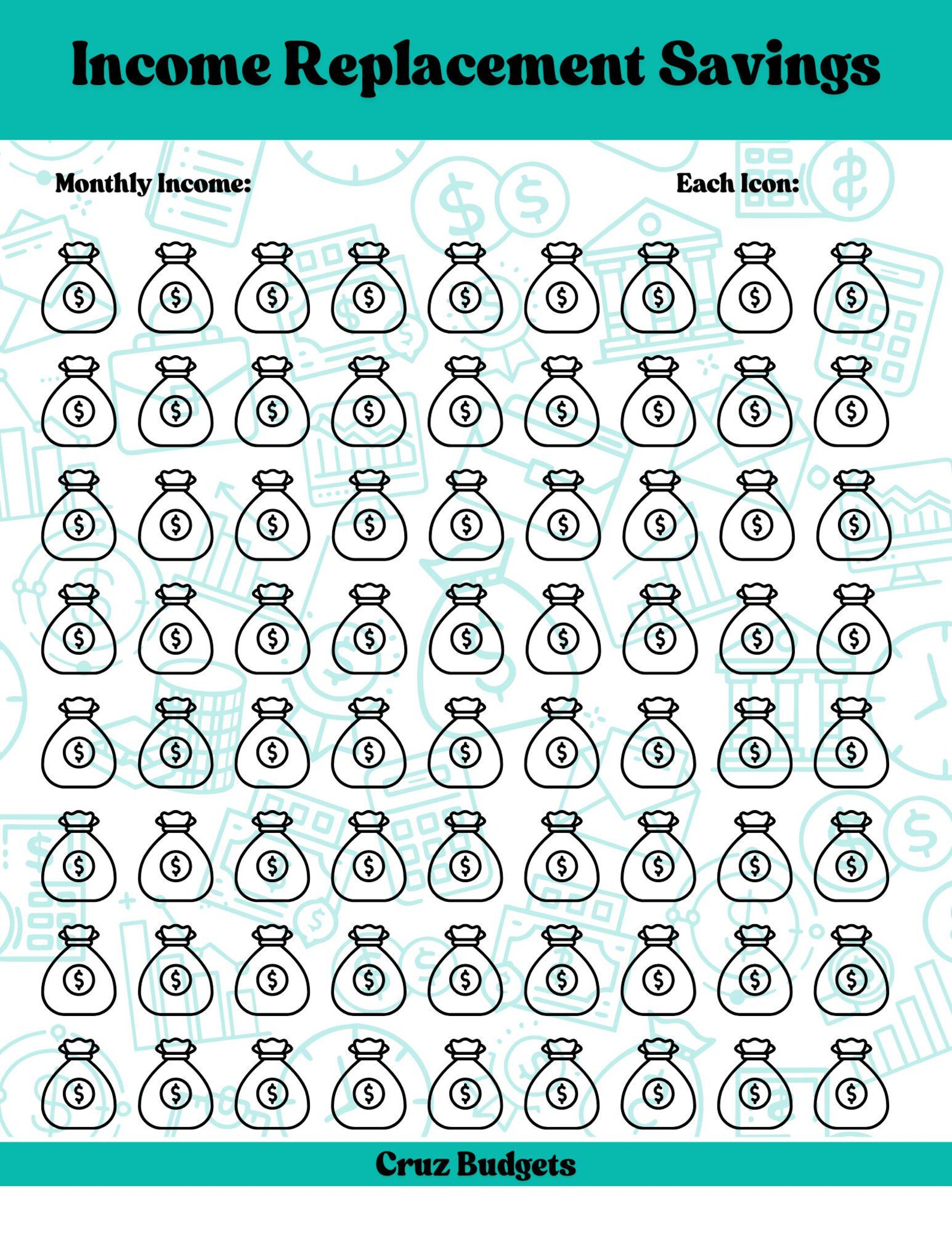 Income Replacement Savings Challenge - Digital - Etsy