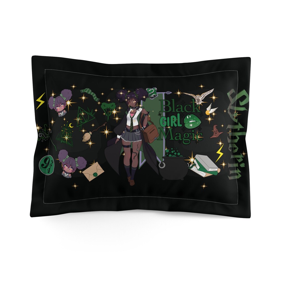 Black Girl Magic HP Snake Style Microfiber Pillow Sham - Etsy