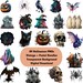 Halloween Clipart PNG Bundle 64 PNG TRANSPARENT Background, Commercial ...