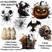 Halloween Clipart PNG Bundle 64 PNG TRANSPARENT Background, Commercial ...