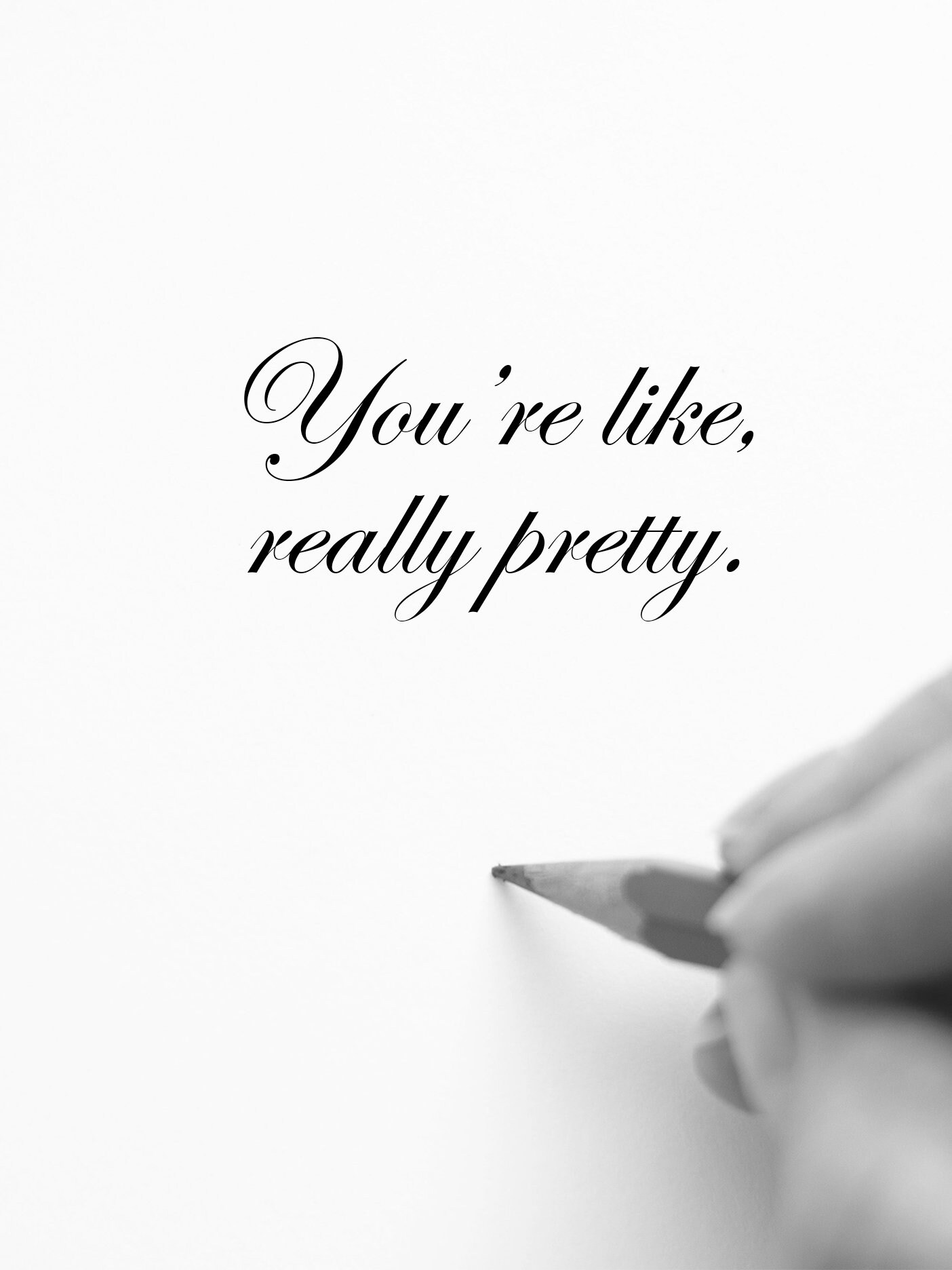 You're Like Really Pretty, Supernote A5 X Screensaver Cover Image - Etsy