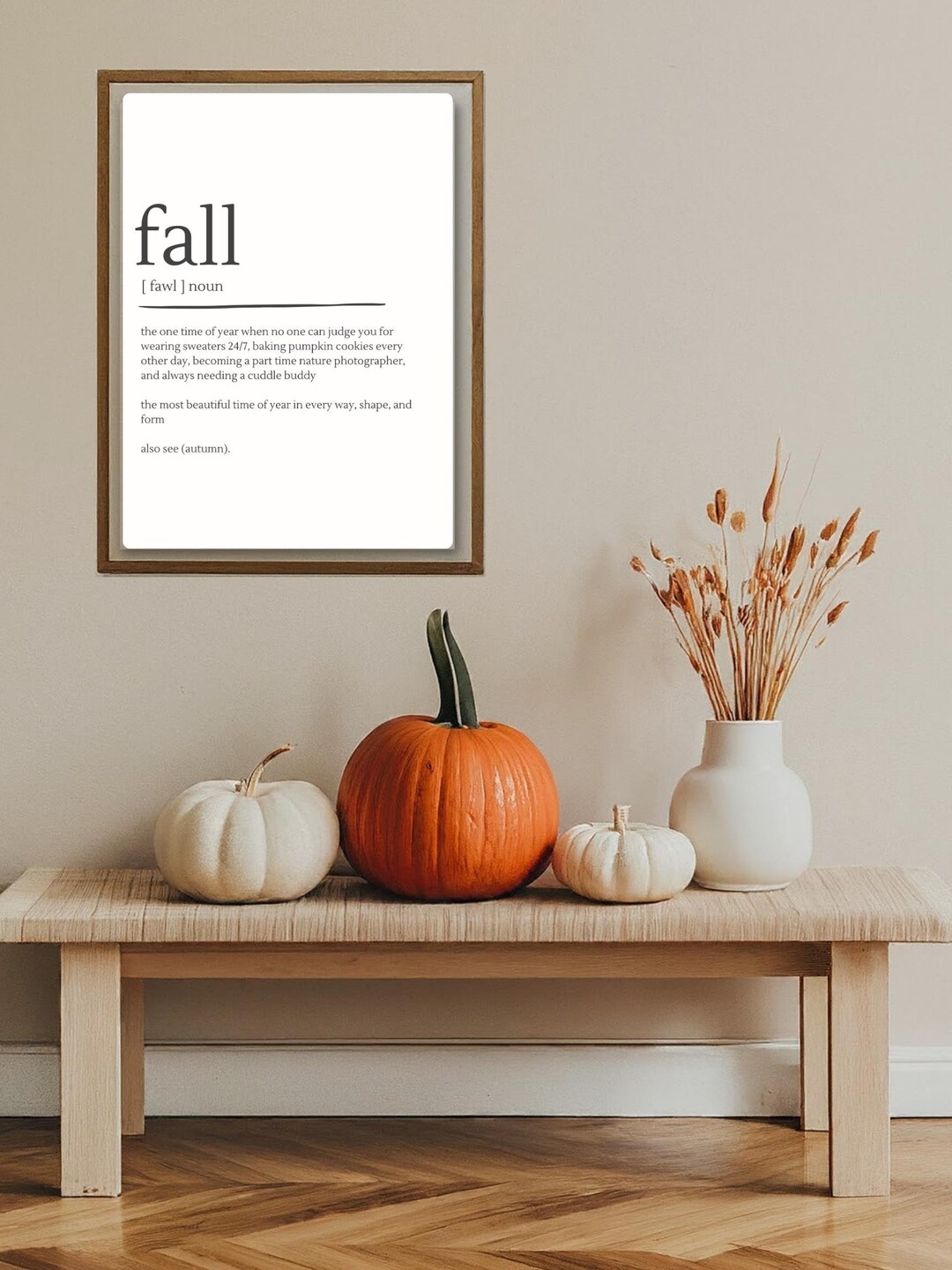 Fall Definition Digital Wall Art Print Funny Quote Humorous Decor ...
