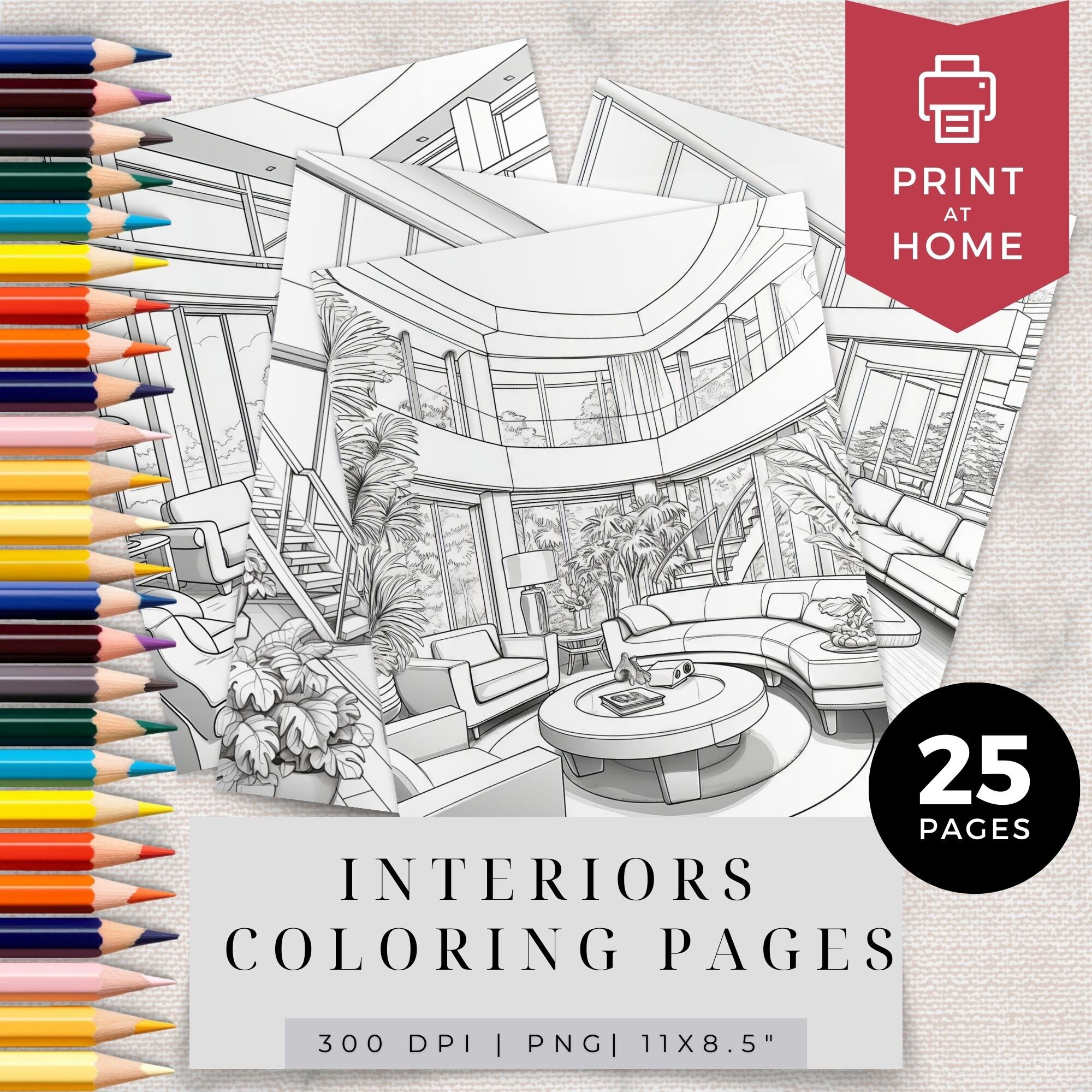 Hygge Coloring Book, Adult Coloring Pages, Cozy Coloring Book, Coloring ...