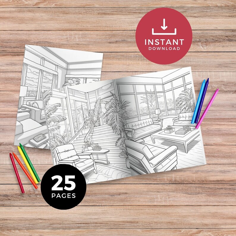 Hygge Coloring Book, Adult Coloring Pages, Cozy Coloring Book, Coloring ...