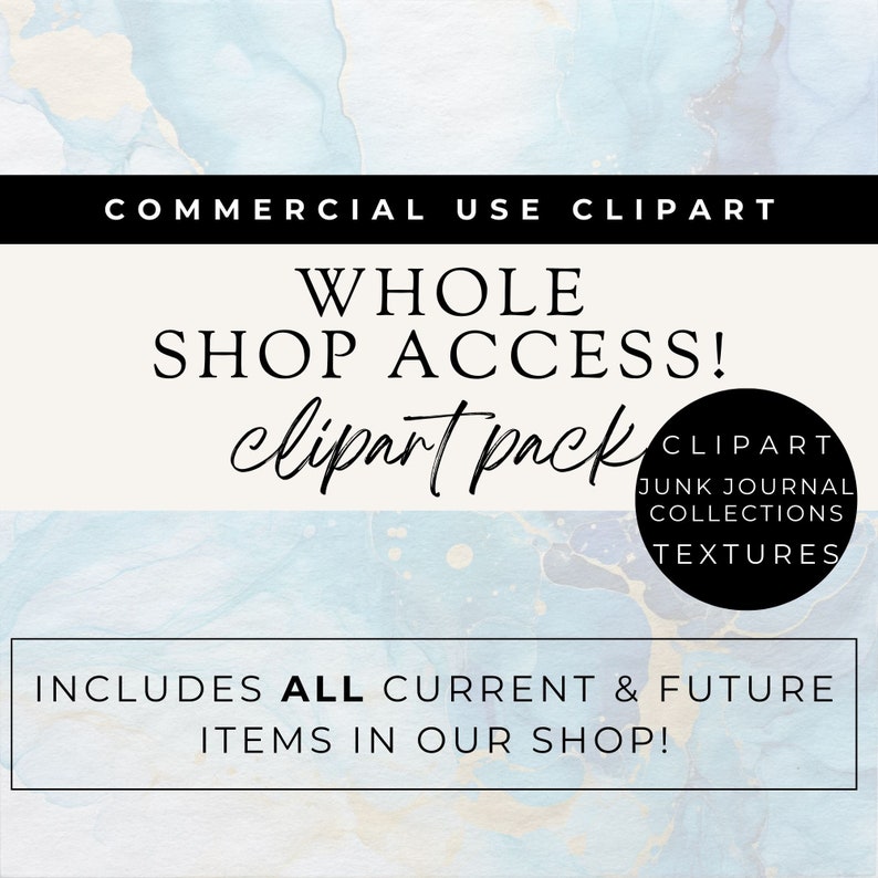 Entire Store Clipart, Whole Shop Mega Bundle, Full Access Shop Pass ...