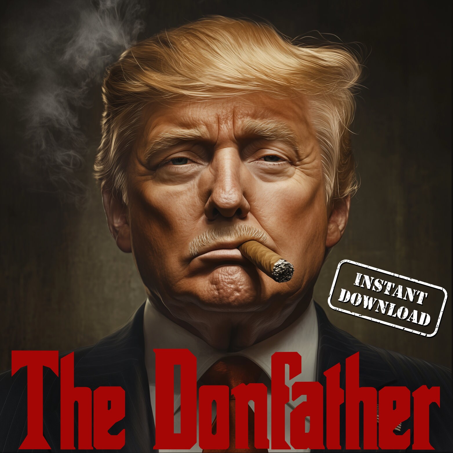 Trump the Donfather PNG - Cool Trump Photo for Sublimation & Print ...