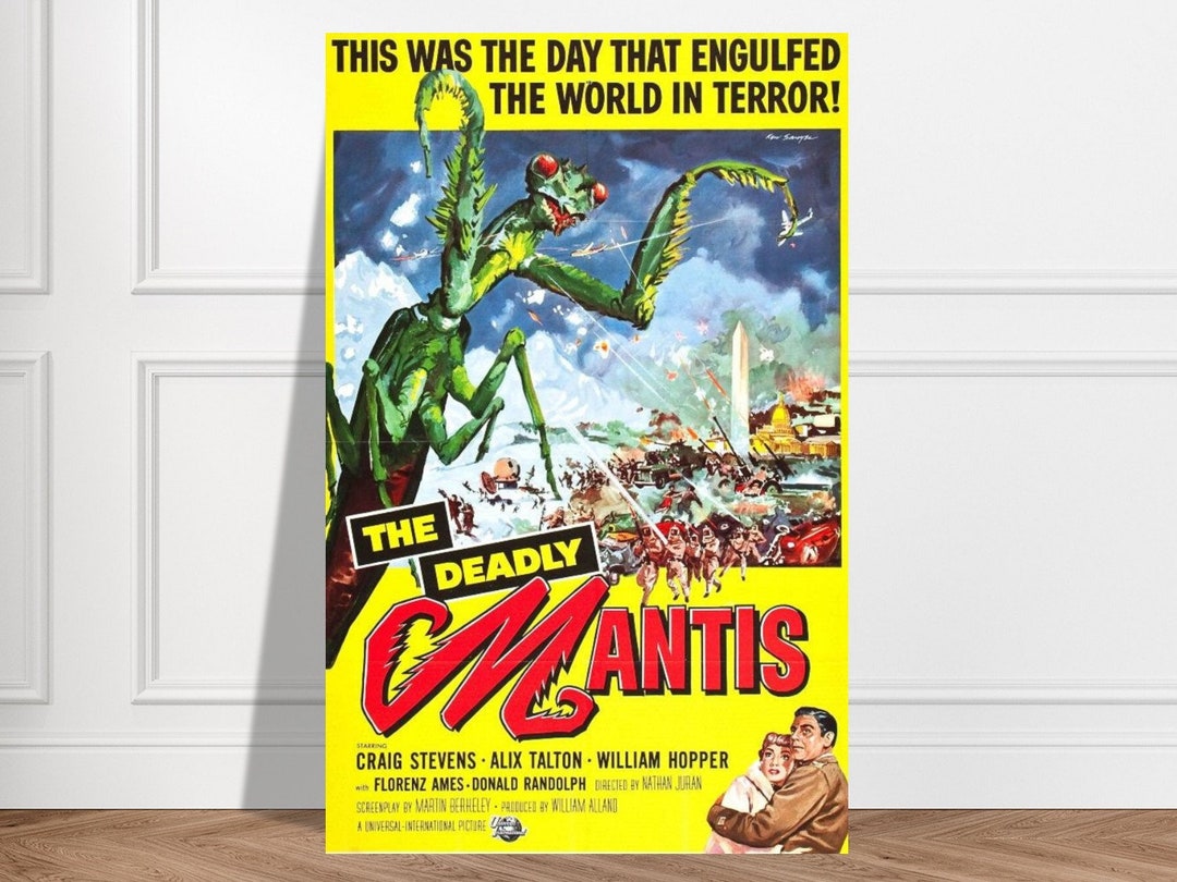 The Deadly Mantis 1957 Cinema Print 50s Poster Film Movie Premium ...