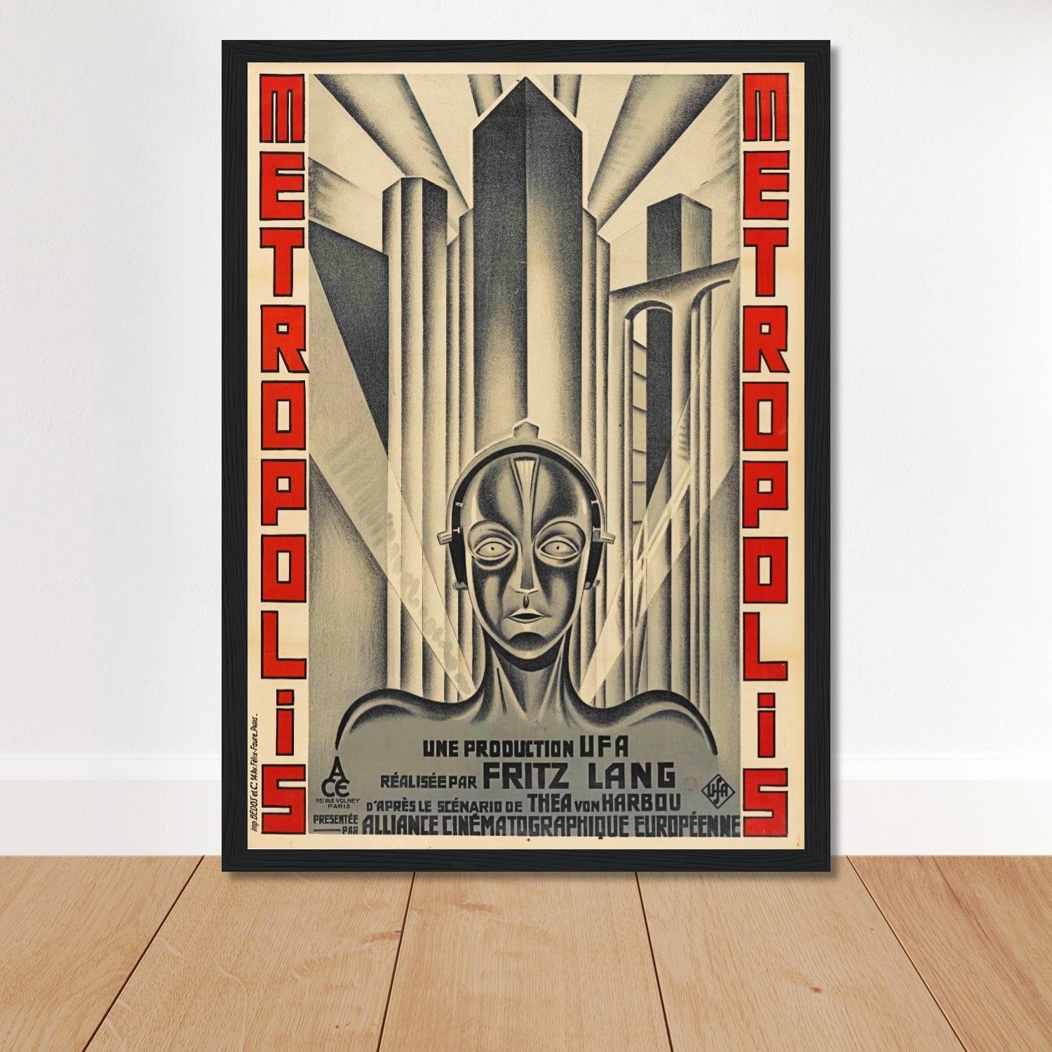 Metropolis 1927 Vintage 20s German Poster Sci-fi Fritz Lang Print Film ...