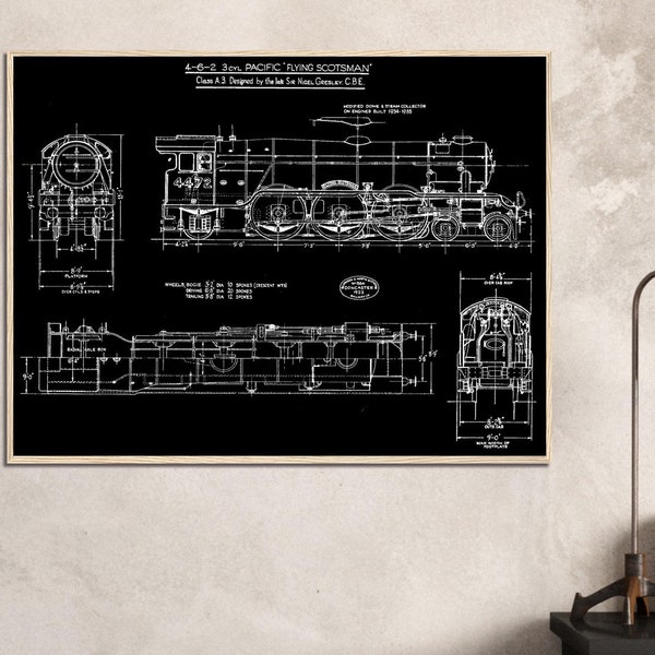 Steam Train Patent Printable - Etsy