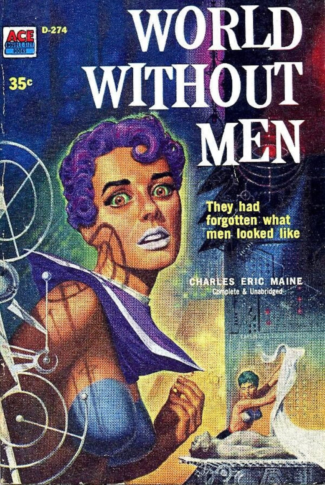 A World Without Men Vintage 50s Pulp Book Cover Poster Print - Etsy