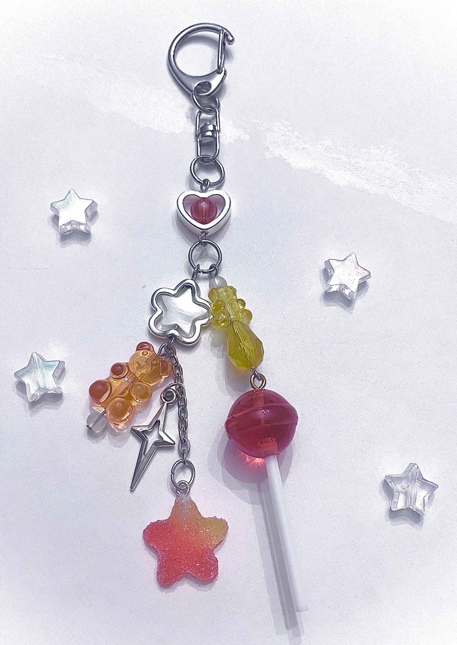 Beaded Candy Charm Keychains •*. - Etsy