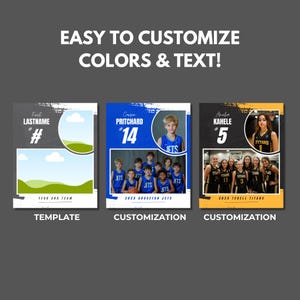 Memory Mate Canva Template, Basketball, Season Keepsake, Athlete Player ...
