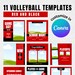 Volleyball Canva Templates, Social Media, Facebook, Volleyball Game Day ...
