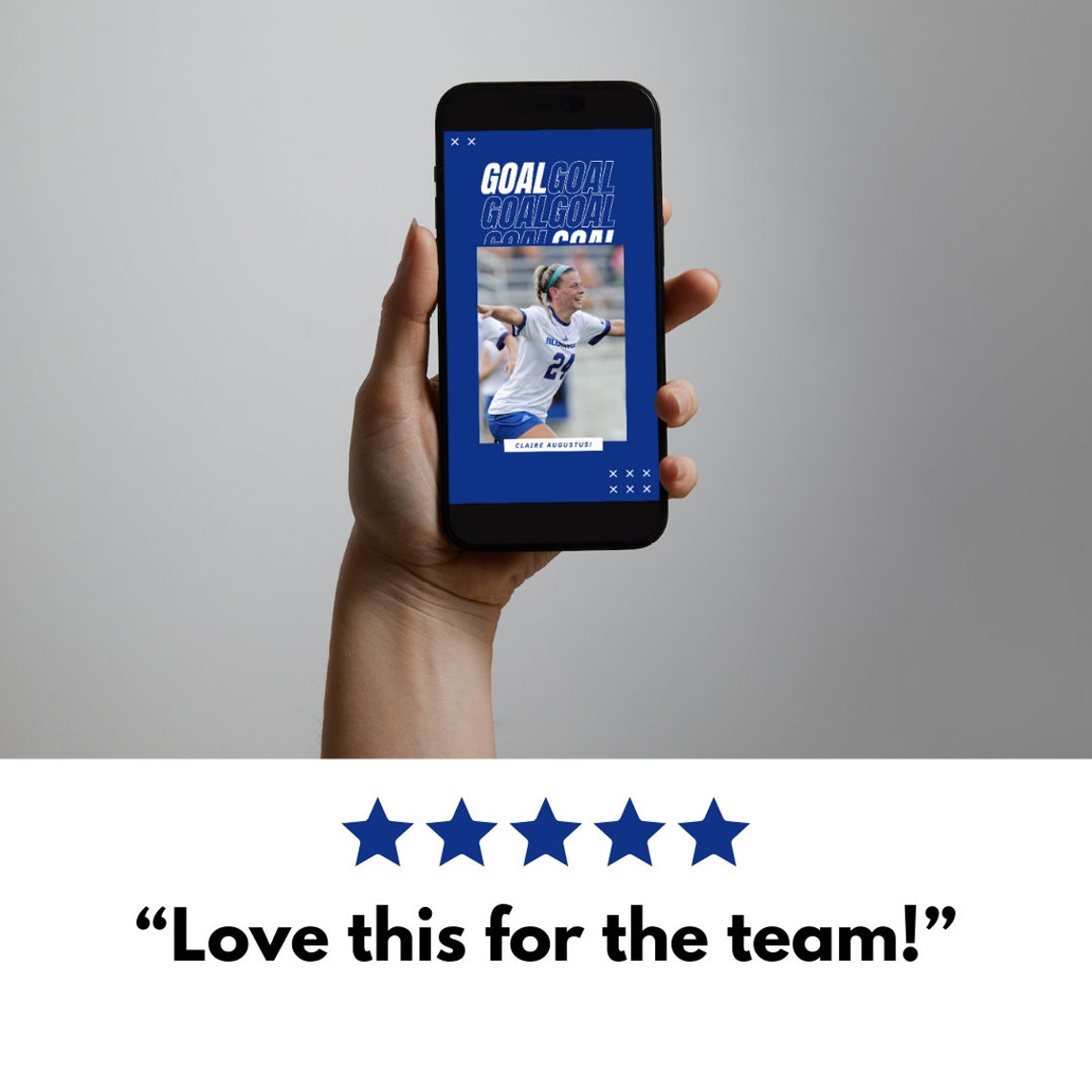 Soccer Instagram Post Templates: Team Social Media (canva, Blue ...