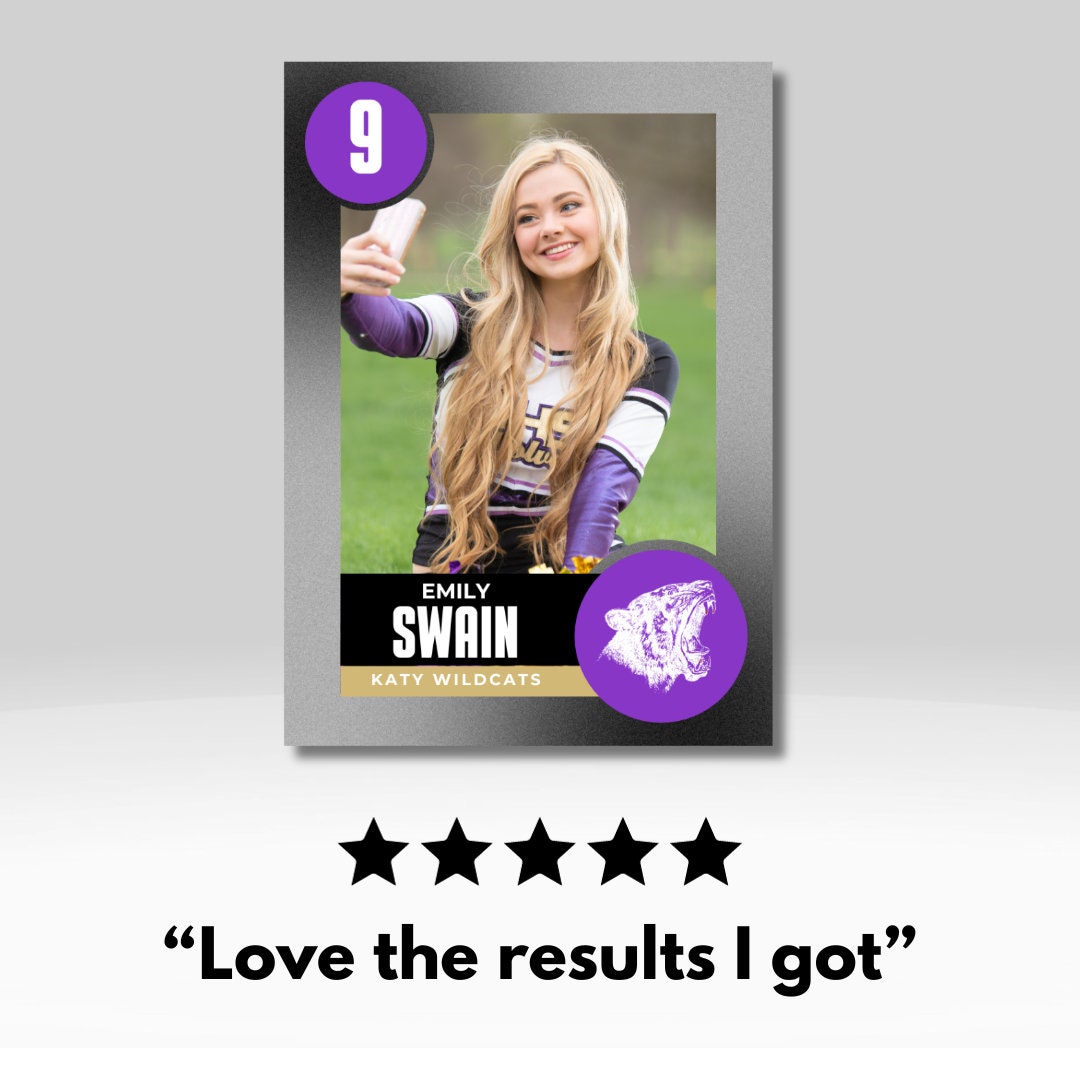 Custom Sports Card Template, Canva Trading Card, Hockey, Football ...