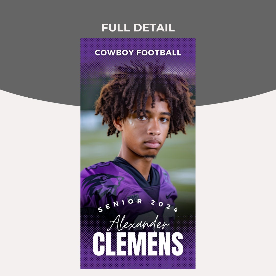 Senior Athlete Banner Template: Customizable Canva Design (digital ...