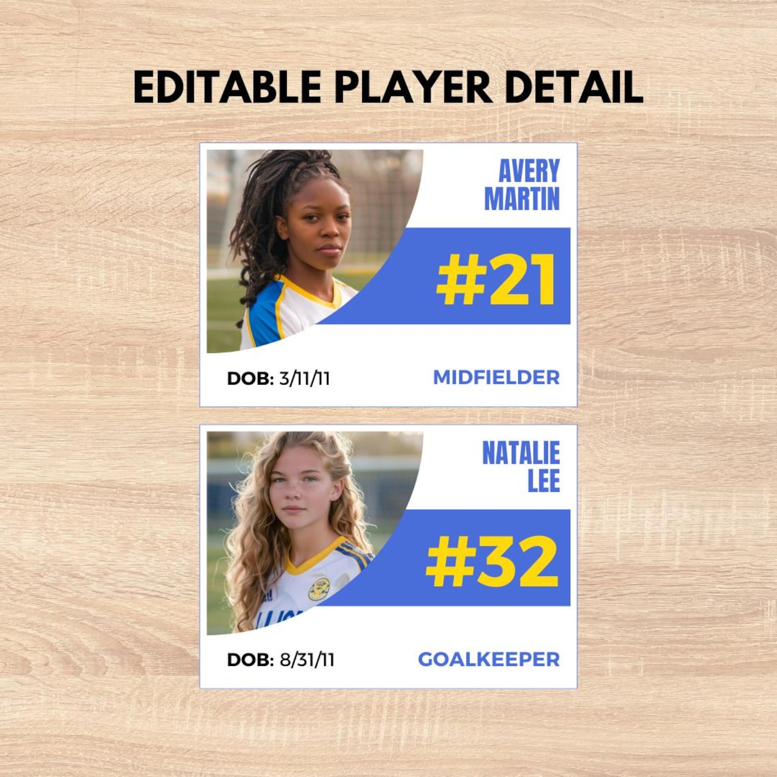 Editable Team Roster Template: Canva Recruiting Sheet (20 Player) - Etsy