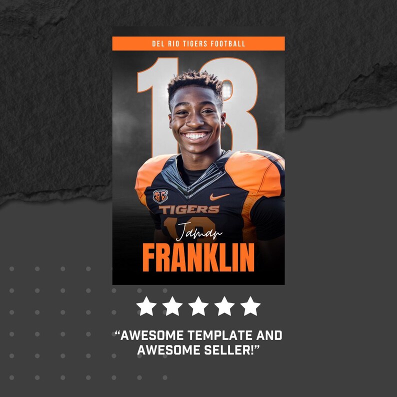 Senior Athlete Banner: Class of 2026 Canva Template (digital Download ...