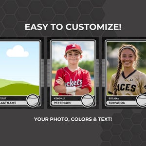 Custom Baseball Card Template: DIY Sports Trading Card (canva) - Etsy