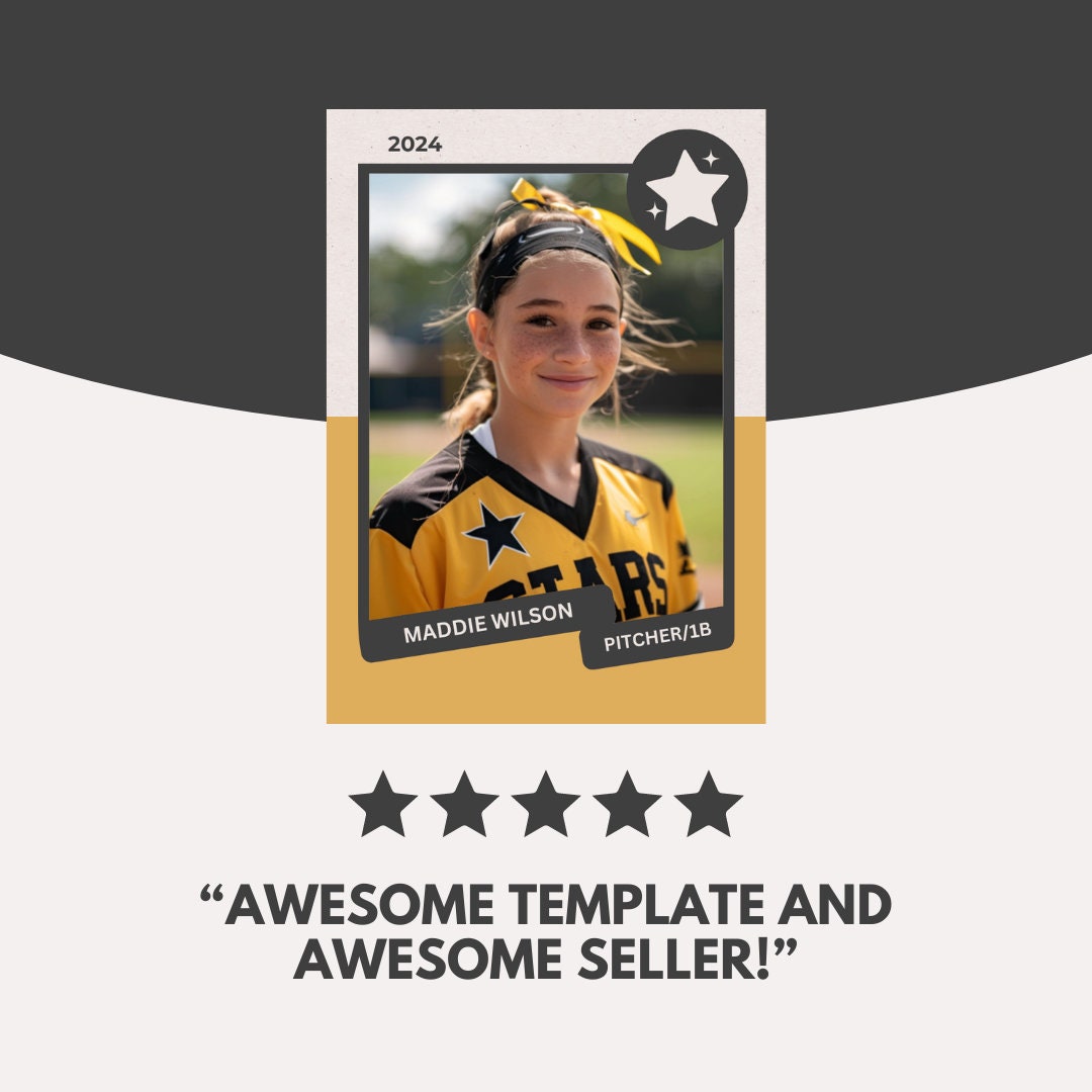 Custom Baseball Card Template Canva, Create Your Own, Trading Card ...